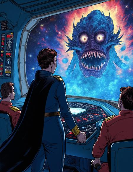 Captain Condor – Retro 50s Comic Style (Flux) - AiTool.ai