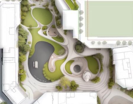 Curved Landscape Plan - AiTool.ai