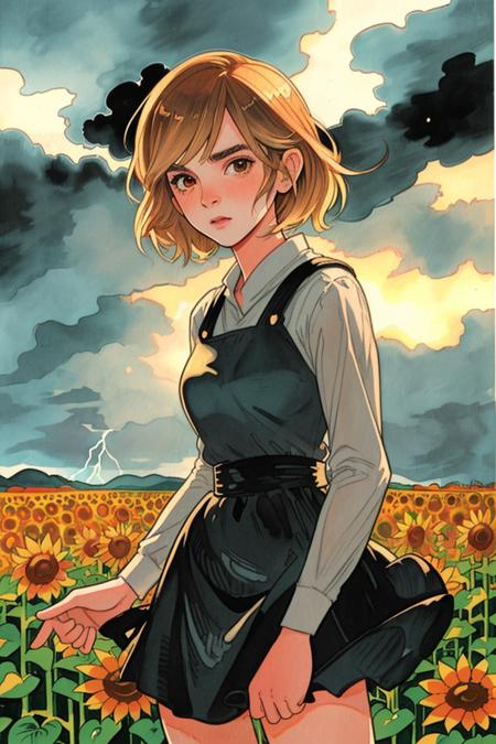 Little Thunder manga style - AiTool.ai