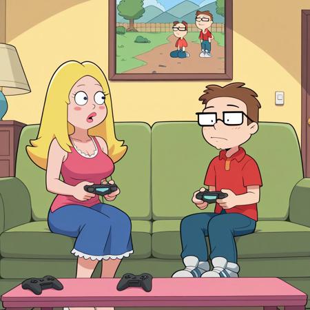 Steve and Francine Smith (American dad) pony/illust - AiTool.ai