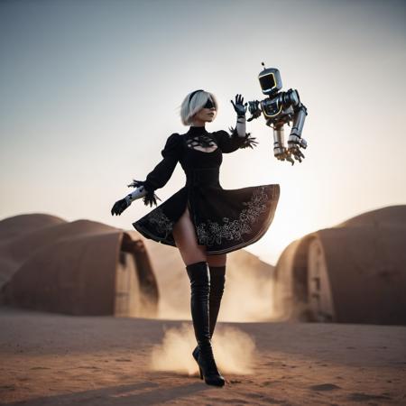 2B – Nier: Automata – Realistic SDXL - AiTool.ai