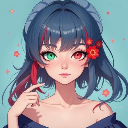 Color Pop Heterochromia - AiTool.ai